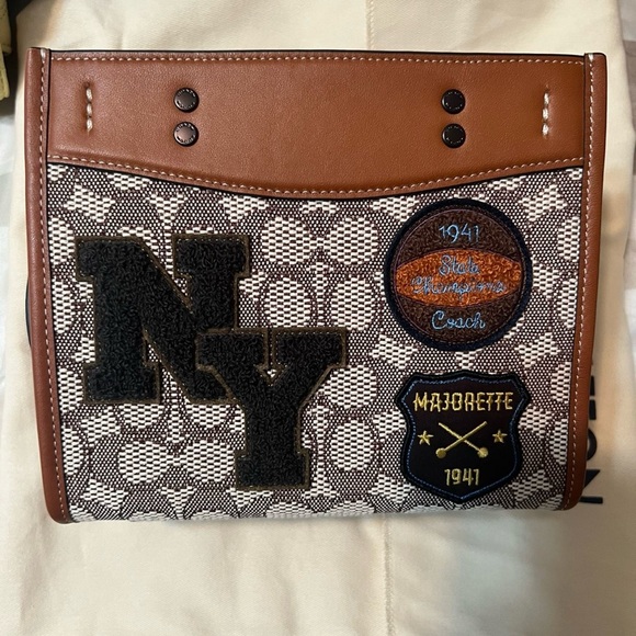 Coach | Bags | Coach Rogue 2 In Signature Textile Jacquard With Varsity ...